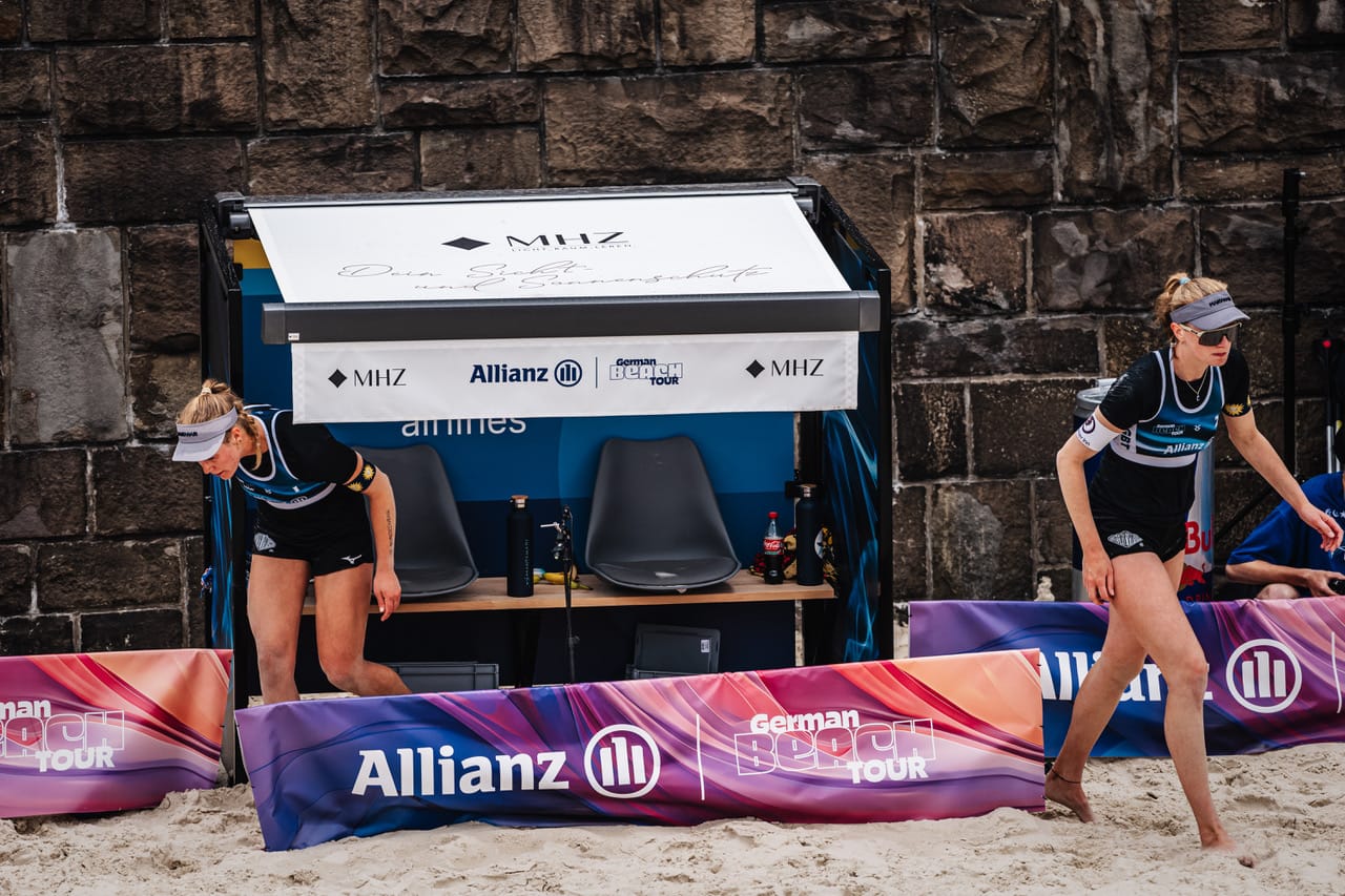 MHZ sponsert Allianz German Beach Tour 2025 - sicht & sonnenschutz